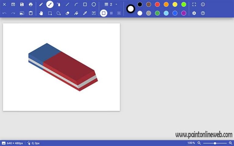 ¿CÓMO USAR el ÍCONO BORRADOR en PAINT ONLINE?